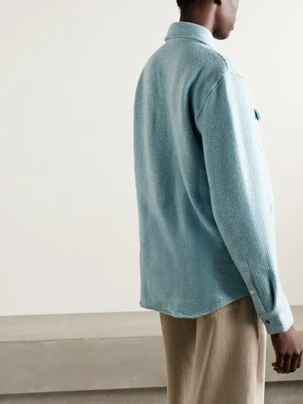 GOD’S TRUE CASHMERE Cashmere-tweed Shirt