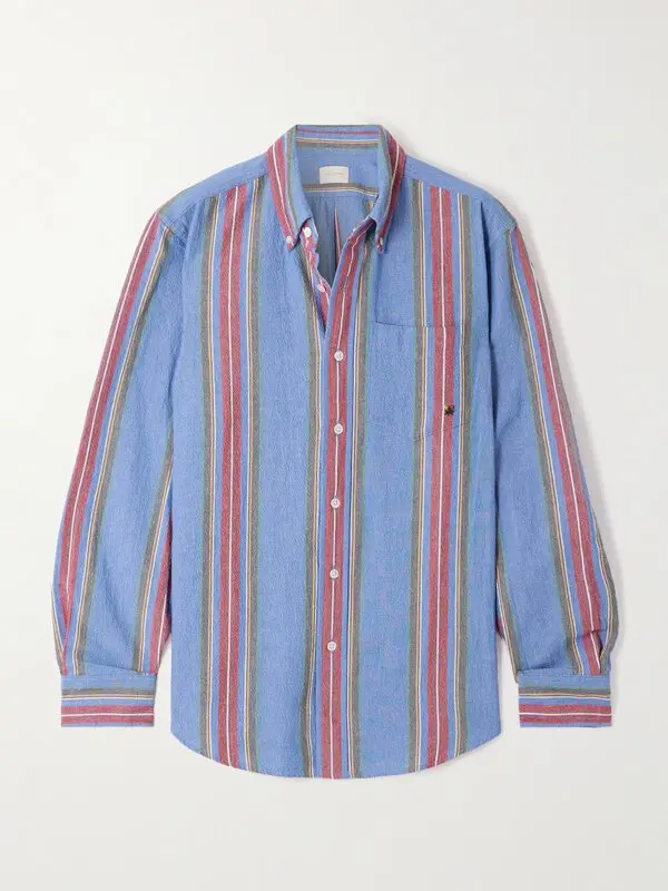 Aimé Leon Dore Striped Cotton Oxford Shirt