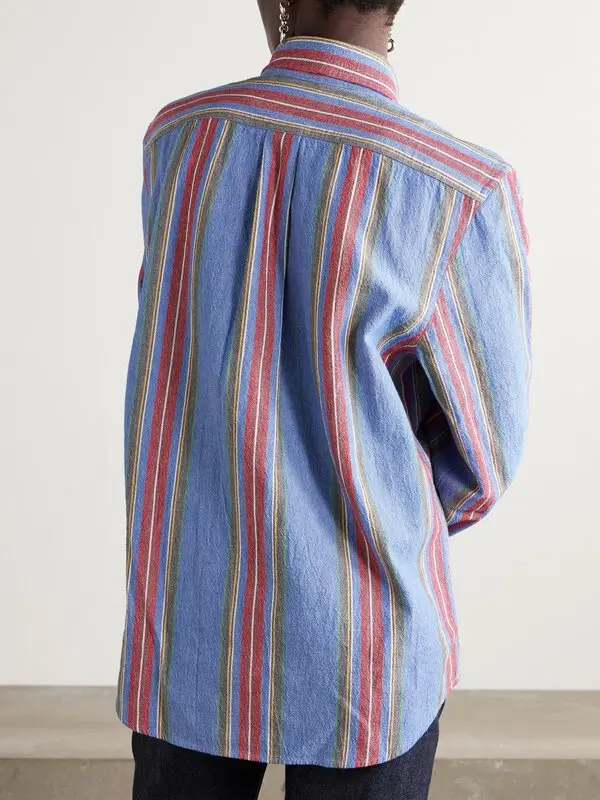 Aimé Leon Dore Striped Cotton Oxford Shirt