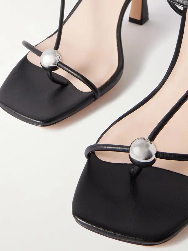 LOEFFLER RANDALL - Triana Embellished Leather Sandals