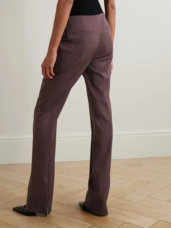 Sportmax Belted Straight-leg Twill Pants