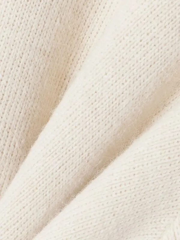 LEMAIRE Knitted Hoodie - Neutrals