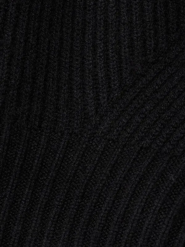 Simkhai Maple Ribbed Wool-blend Turtleneck Tank - Black