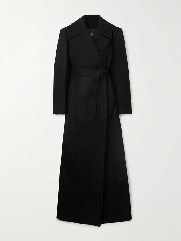 Dries Van Noten Belted Wool-blend Coat