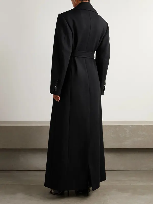 Dries Van Noten Belted Wool-blend Coat