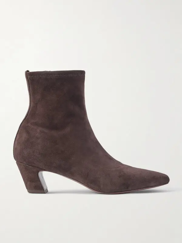 LOEFFLER RANDALL Doria Suede Ankle Boots - Brown