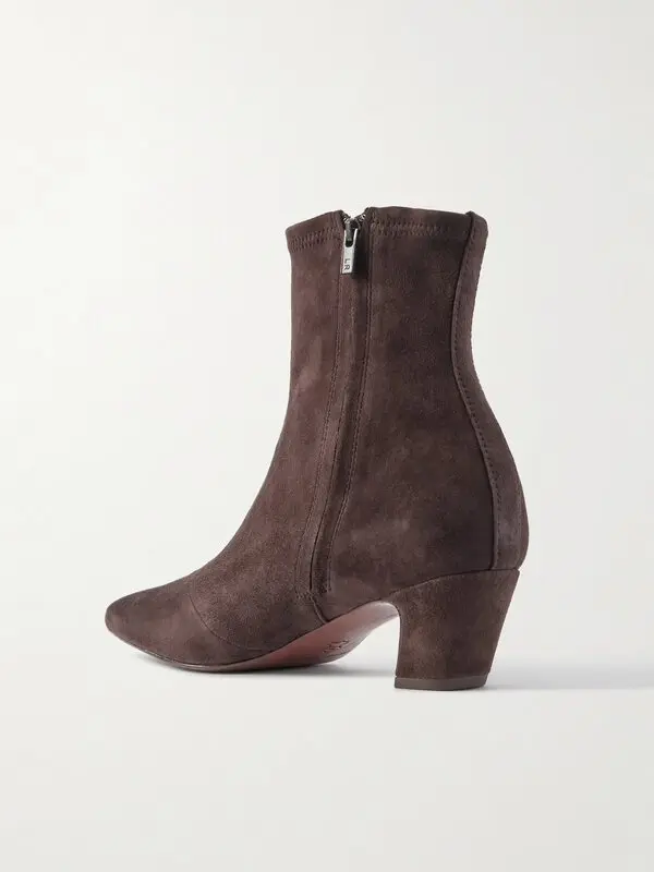 LOEFFLER RANDALL Doria Suede Ankle Boots - Brown