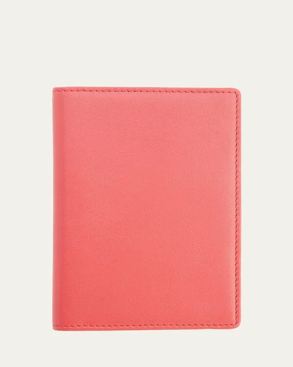 ROYCE NEW YORK Rfid Blocking Passport Case, Personalized - Red