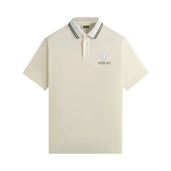 Kith Ivy Tipped Polo Shirt - Tan