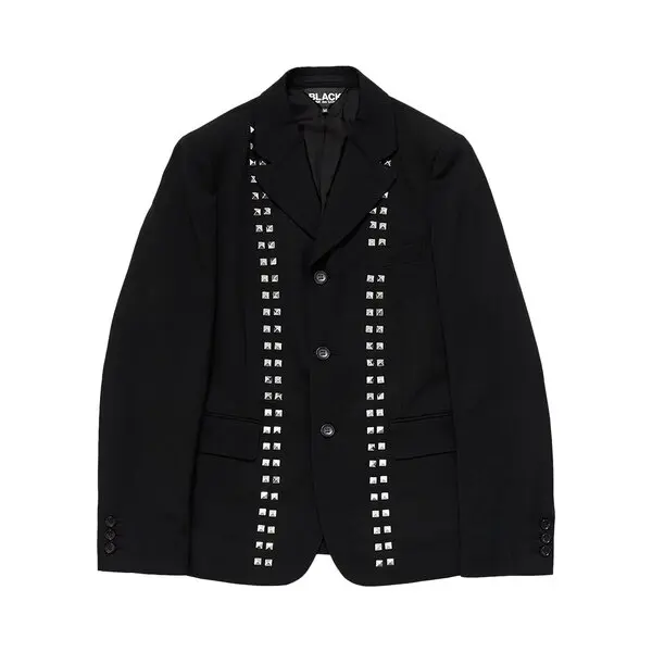 Comme Des Garçons Single Breasted Blazer With Studs