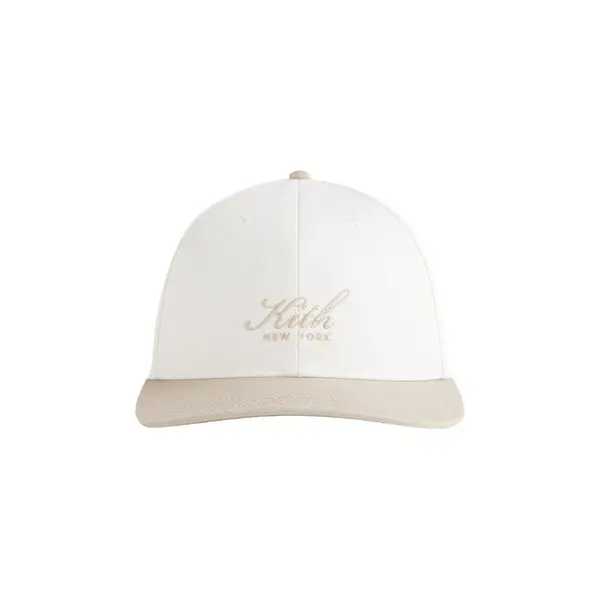 Kith Twill Two Tone New York Script Aaron Cap - Cream