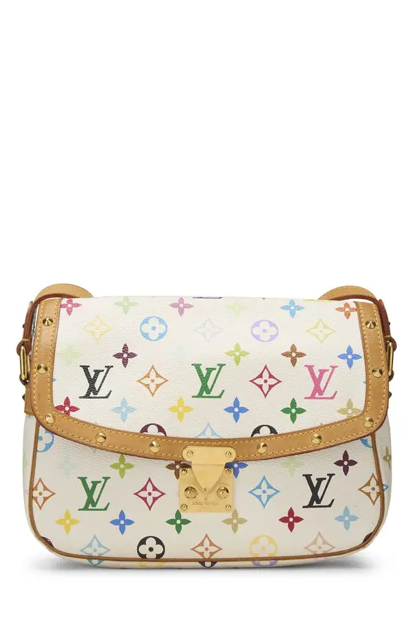 LOUIS VUITTON Takashi Murakami Monogram Multicolore Sologne - White