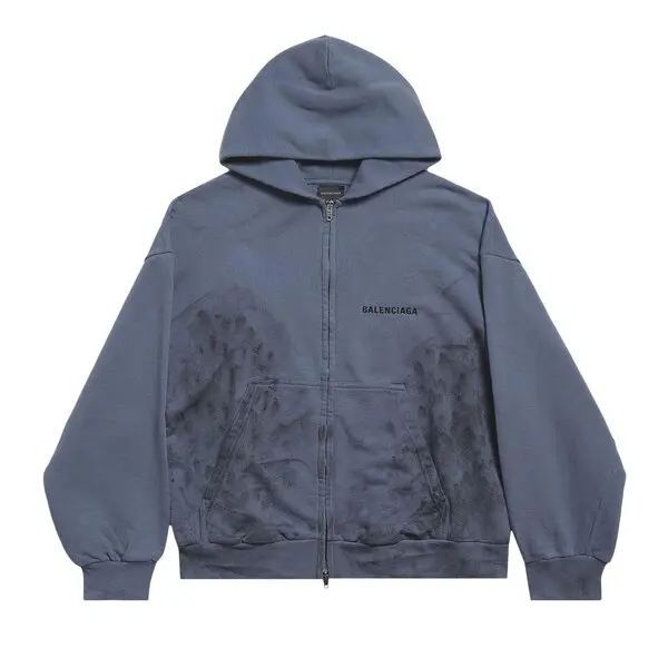 Balenciaga Back Zip-up Hoodie Regular Fit