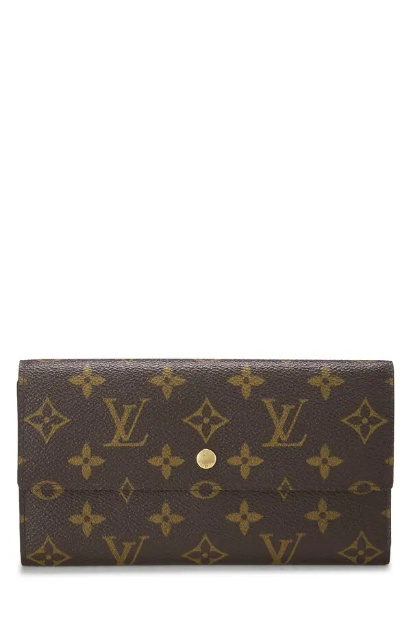 LOUIS VUITTON Monogram Canvas International Wallet - Brown