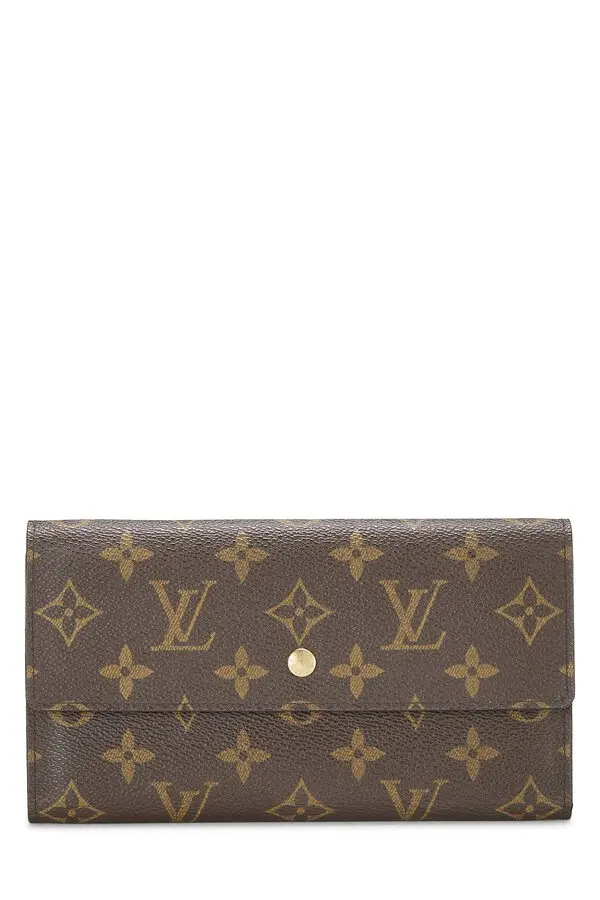 LOUIS VUITTON Monogram Canvas International Wallet - Brown