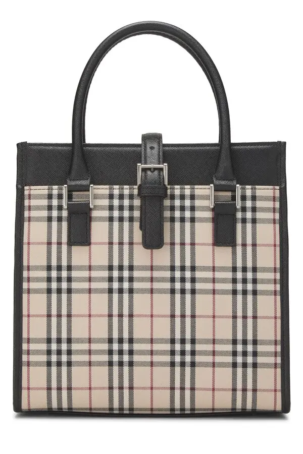 Burberry Jacquard Buckle Handbag
