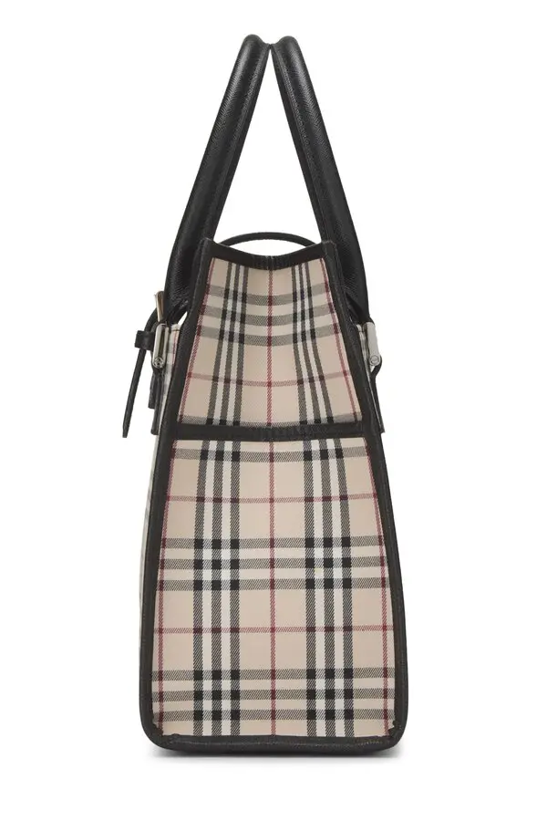Burberry Jacquard Buckle Handbag