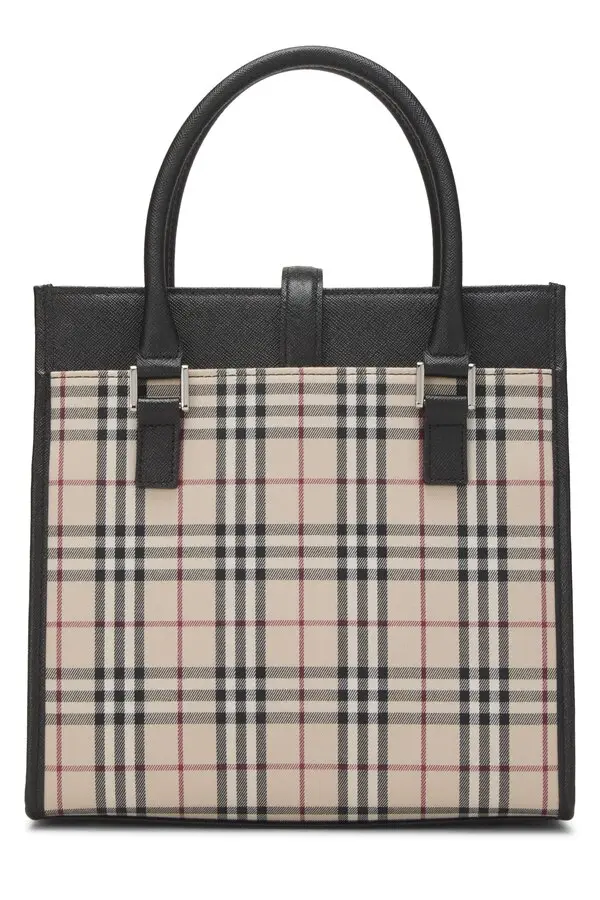 Burberry Jacquard Buckle Handbag