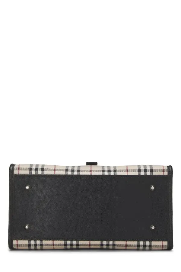 Burberry Jacquard Buckle Handbag