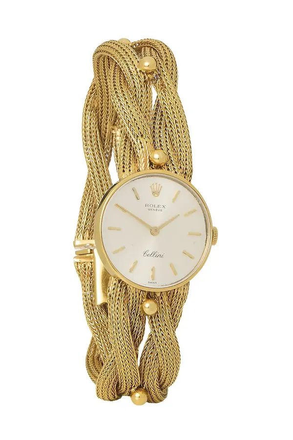 Rolex Cellini Braided Bracelet Watch - Gold