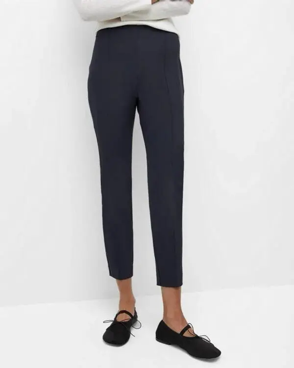 Lafayette 148 New York Gramercy Acclaimed-stretch Pants - Ink