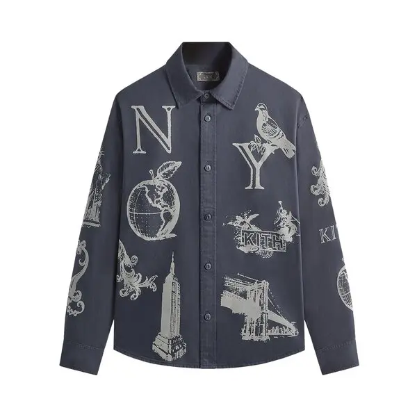 Kith Ny Symbols Graphic Apollo Shirt - Black