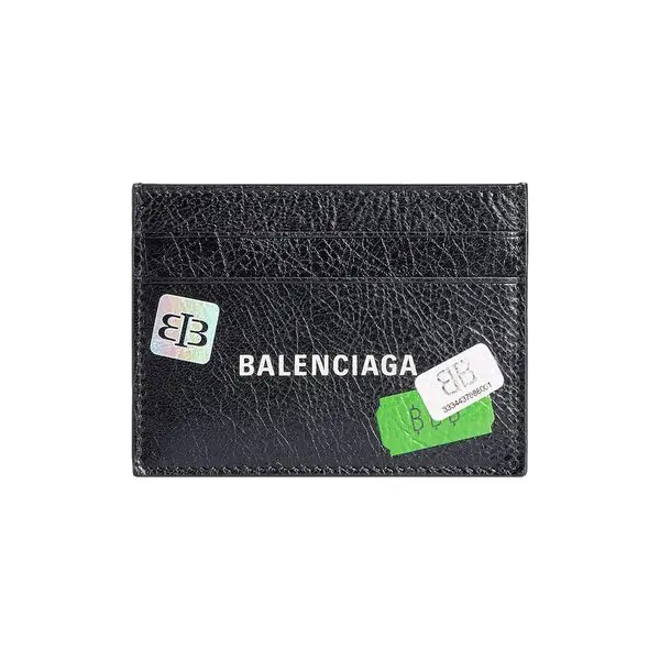 Balenciaga Cash Card Holder /multicolor - Black