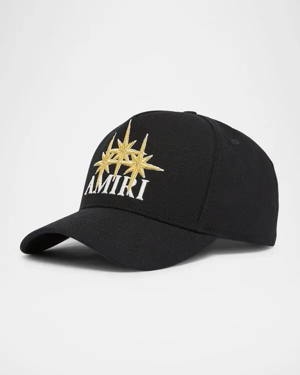 Amiri Starburst Logo Baseball Cap - Black