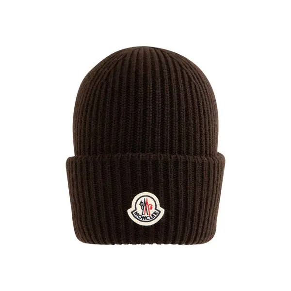 Moncler Knit Beanie - Brown