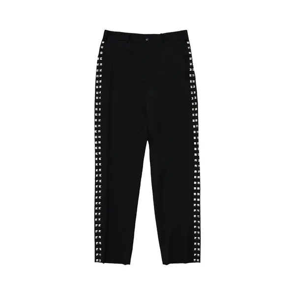 Comme Des Garçons Slim Leg Trousers With Studs
