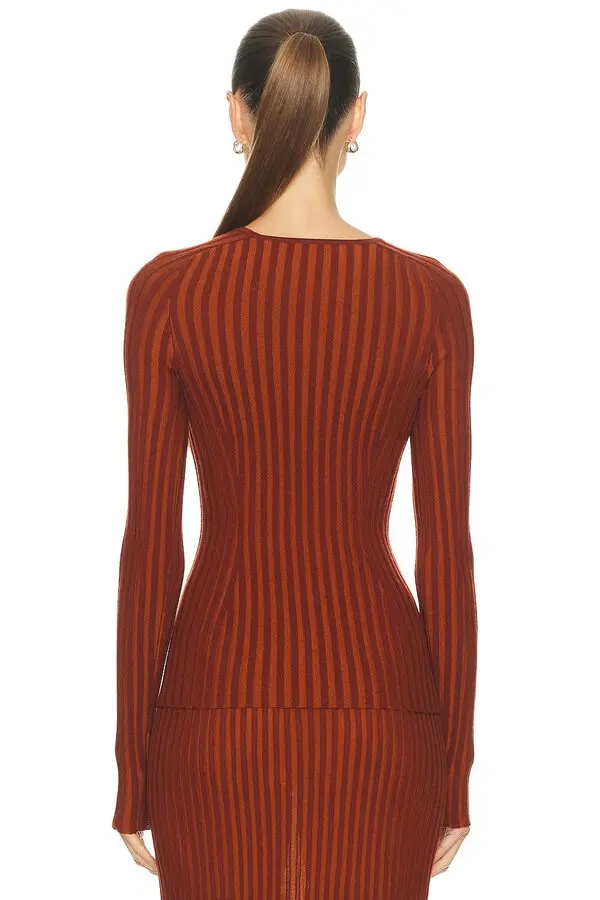 Gabriela Hearst Karlene Funnel Neck Top