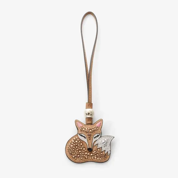 JIMMY CHOO Fox Charm With Crystal Hotfix