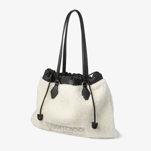 JIMMY CHOO Drawstring Tote With Leather Trims