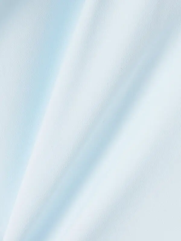 Proenza Schouler Devyn Draped Pleated Crepe Maxi Dress - Blue