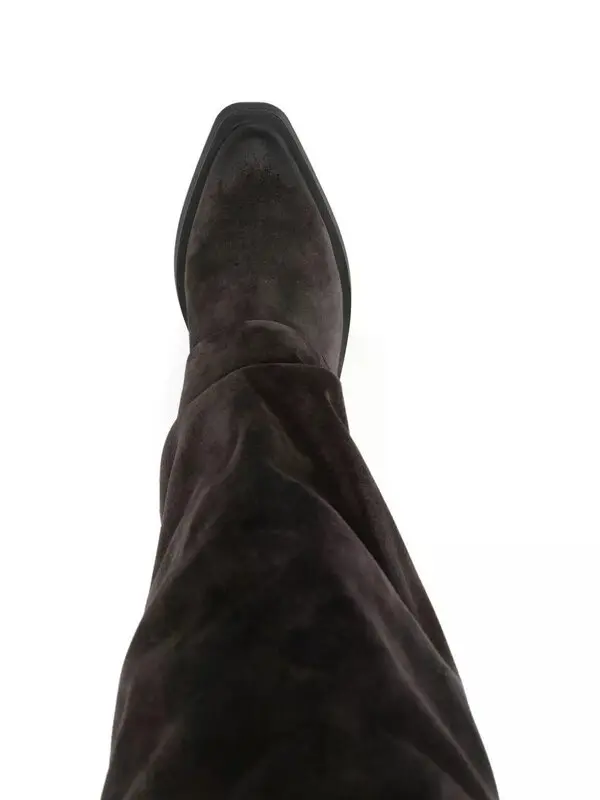Ash Liam Buttoned Leather Boots - Brown