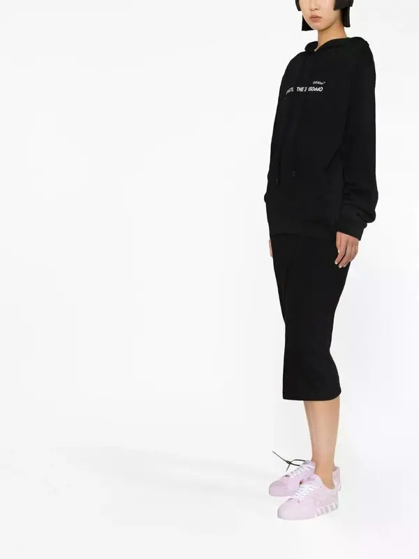 Off-White Slogan-print Drawstring Hoodie