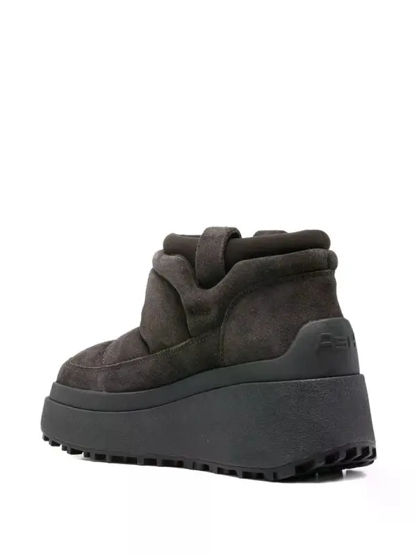 Ash Padded Platform Boots - Brown