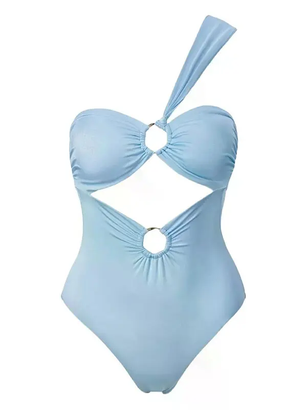 SOFIA ERHAN Gaia One-shoulder Swimsuit - Blue