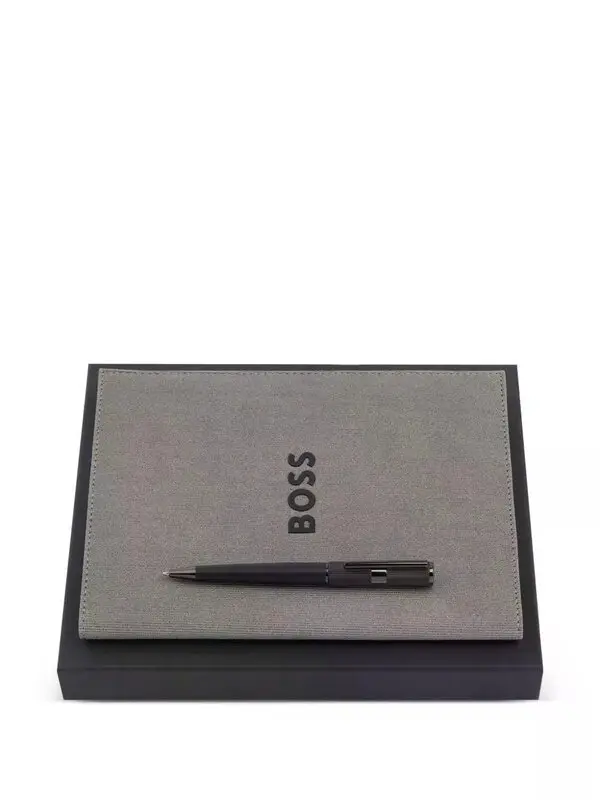 BOSS Emed-logo Notebook And Pen Set