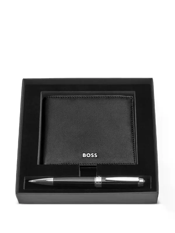 BOSS Logo-detail Wallet And Pen Set