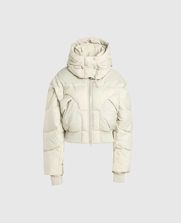 Stella McCartney Truenature Cropped Padded Jacket - Gray