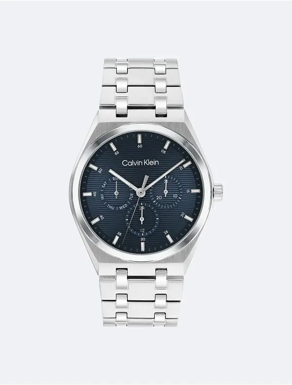 Calvin Klein Multifunction Link Bracelet Watch - Blue