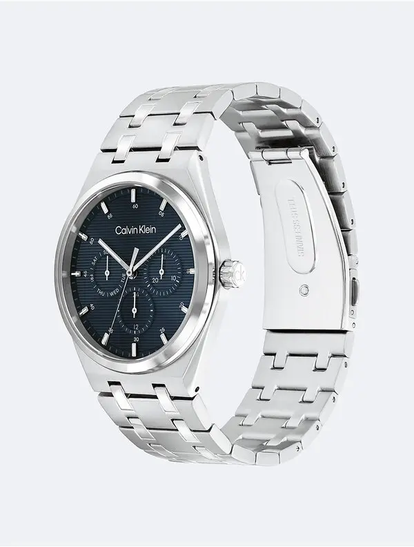 Calvin Klein Multifunction Link Bracelet Watch - Blue