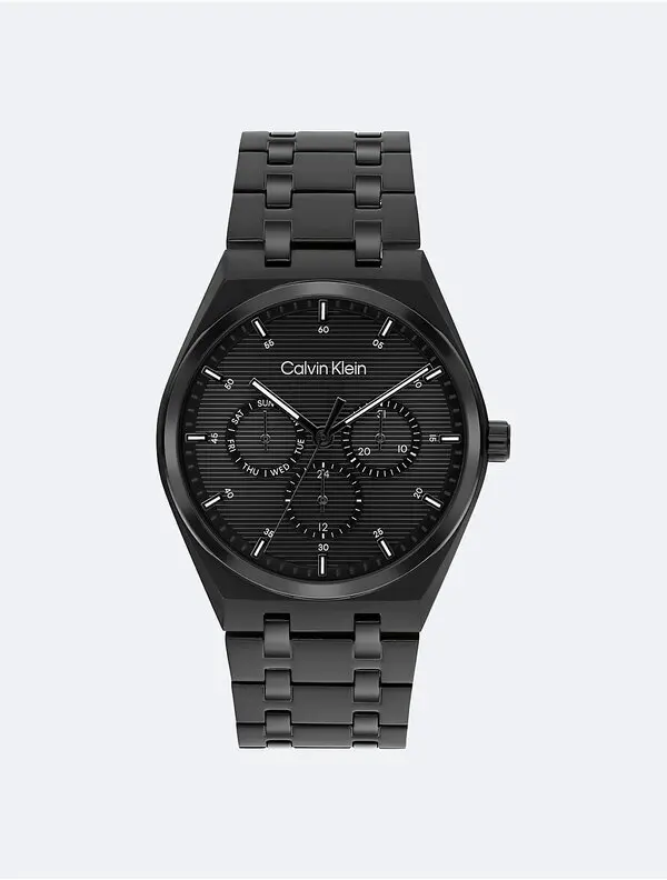 Calvin Klein Multifunction Link Bracelet Watch - Black