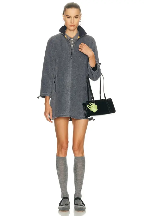 Sandy Liang Lamb Fleece Mini Dress