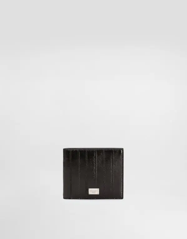 Dolce & Gabbana Eel Skin Wallet - Black