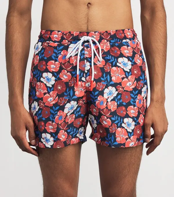 Isaia Floral Print Swim Shorts