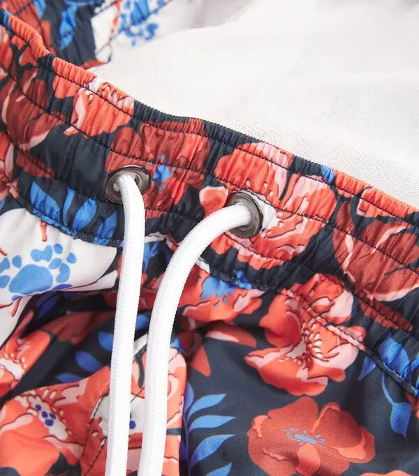 Isaia Floral Print Swim Shorts