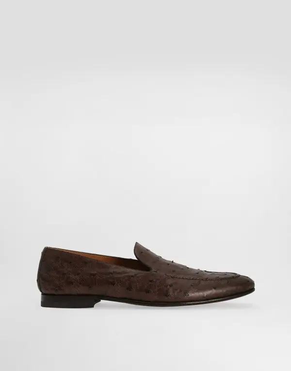 Dolce & Gabbana Ostrich Leather Slipper