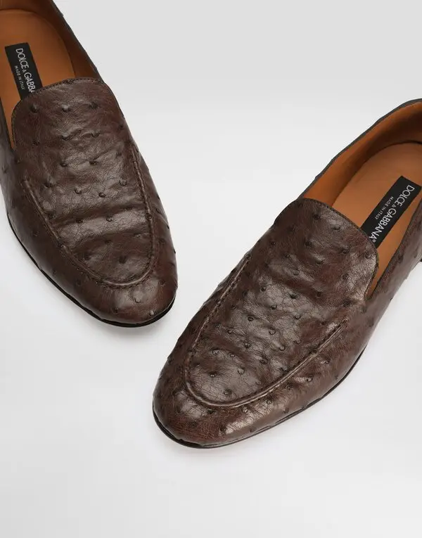 Dolce & Gabbana Ostrich Leather Slipper